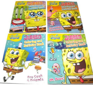 Bendon 4 SpongeBob SquarePants Jumbo Coloring & Activity Book! FREE ...