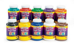 Colorations CWFBK Washable Finger Paint, Black - 16 oz. - CWFBK ...