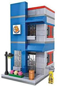 Genrc Loz Ideas Mini Block Hamburg Shop Building Blocks Toys Diy ...
