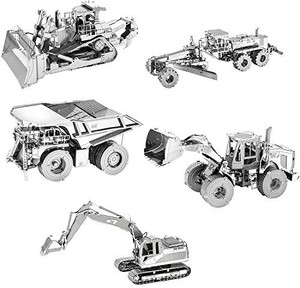 Fascinations Metal Earth Cat 3D Metal Model Kit - Set Of 5 - Motor ...