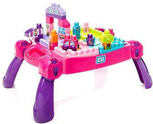 Mega Bloks Build N Learn Table, Pink - Build N Learn Table, Pink . shop ...