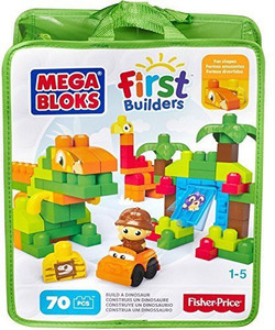 Mega Bloks By Fisher-Price First Builders Dinosaur Building Set With ...