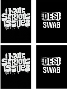 Combo Posters Set Of 4 Rolled Posters with I have serious issues design ...