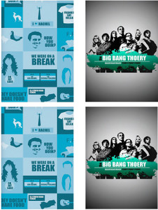 Combo Posters Set Of 4 Rolled Posters with Friends TV series No Frames ...