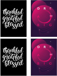 Combo Posters Set Of 4 Rolled Posters with Inspirational quotes design ...