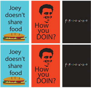 Set of 6 posters rolled in a tube with For all Joey fans : Joey does ...