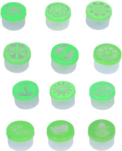 Vardhman Ready to Draw Rangoli Filler Stamp 12 Design, Rangoli Stencil ...