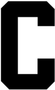 Genrc 24X36 Athletic Font-Letter C-Made from 4 Ply Matboard-Letter C ...