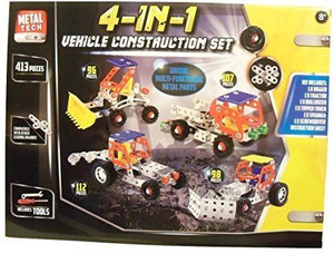 Metaltech Metal Tech Build Your Own Vehicle Set ~ Construction Vehicles ...