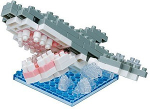 Nanoblock Great White Shark Splash Building Kit (120 Piece) - Great ...