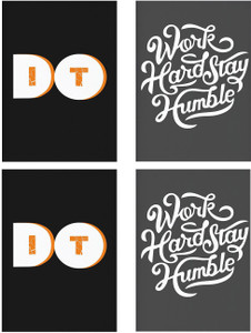 Combo Posters Set Of 4 Rolled Posters with Do it design, No Frames ...