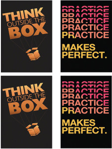 Combo Posters Set Of 4 Rolled Posters with Think Outside The Box ...