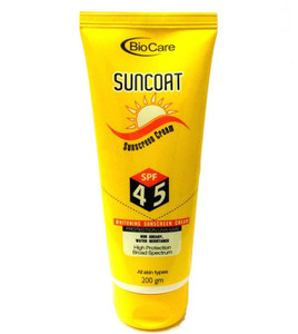 BIOCARE Sunscreen - SPF 50 PA++++ Suncoat Sunscreen Cream SPF45 , 200g ...