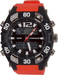 Dunlop Dunlop Sport Dunlop Sports Watch Black Dial Premium Red Silicon ...