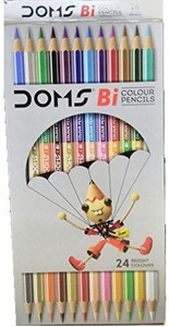 Flipkart.com | DOMS BI Color 12 Pencils - 24 Colours (Set of 3) (36 pcs ...
