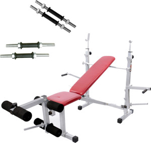 Lifeline Multi Gym Bench 308 | Bundles With Dumbbell Rod 14" Set Home ...