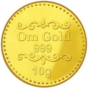 Om Gold 24 (999) K 10 g Gold Coin Price in India - Buy Om Gold 24 (999 ...
