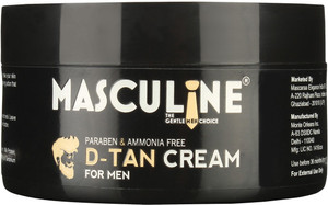 Masculine De Tan Cream for Men (100 Grms) Price in India - Buy ...