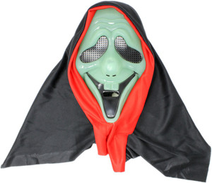 Tootpado Scream Face Mask With Hood Halloween Props - Neon Green ...