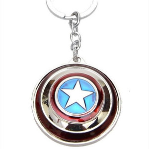 MARVEL Avengers Legends Captain America Shield Rolling Key Chain Key ...