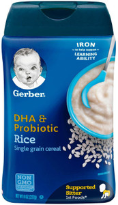GERBER Rice Cereal DHA & Probiotic - 227g (8oz) Cereal Price in India ...
