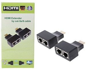 microware HDMI Adapter 0.05 m HDMI Extender 1080p HD 3D HDMI to RJ45 ...