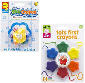 Alex Toys Tots First Crayons and Star Bath (2 Pack) Crayon, Multicolor ...
