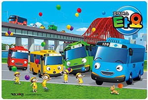 Tayo The Little Bus Characters Paper Puzzles with Bridge 88 pcs - The ...
