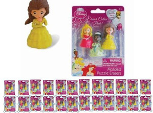 DISNEY Princess Puzzle erasers x 24 pack - Princess Puzzle erasers x 24 ...