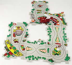 Ideas In Life Puzzle Track Play Set Battery-Operated Toy Vehicle ...