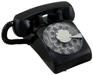 Zeckos Resin Toy Banks Black Retro Rotary Dial Telephone Coin Bank 6.5 ...