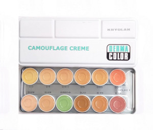 KRYOLAN ( 100% Original ) Derma Color Camouflage Cream Palette 12 color ...