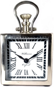 William Oxford Analog Nickel Plated Aluminium Stainless Steel Table ...