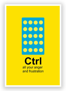 Ctrl Motivational Wall Art Poster 12 x 18 Inch Paper Print - Postermonk ...
