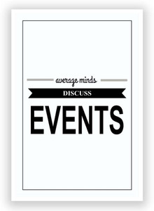 Average Mind Motivational Wall Art Poster 12 x 18 Inch Paper Print ...