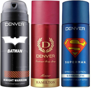DENVER Batman Knight Warrior Deo 150 Ml + Deo Honour 165 Ml + Superman ...