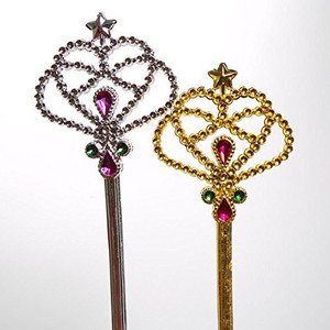 Genrc Costume Fairy Princess Queen Magic Wand Scepter - 12 Pack, color ...
