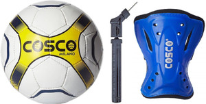 COSCO Milano with Shin Guard And Double action pump Football Kit - Buy ...