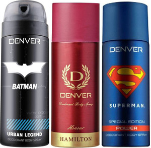 DENVER Batman Urban Legend Deo 150 Ml + Deo Honour 165 Ml + Superman ...