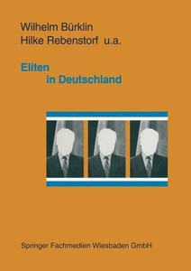 Eliten in Deutschland: Buy Eliten in Deutschland by Buerklin Wilhelm P ...