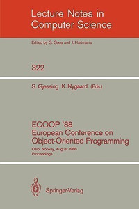 ECOOP '88 European Conference on Object-Oriented Programming: Buy ECOOP ...