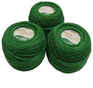ANCHOR Mercer Crochet Cotton Thread-Bottle Green 4054020-229 - 20gm x 5 ...