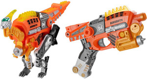 RGB GROUP DINOBOTS ROBOT BLASTER GUN ORANGE DINOSAUR DINO SOFT BULLET ...