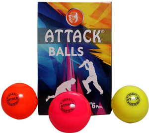 ATTACK Windball Pack of 6 Cricket Synthetic Ball - Buy ATTACK Windball ...