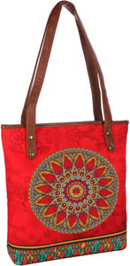 Buy All Things Sundar Women Red Tote Multicolor Online @ Best Price in ...