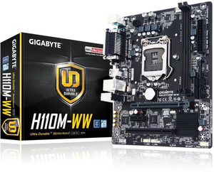 GIGABYTE GA-H110M-WW LGA1151Socket Micro-ATX Intel H110 Chipset DDR4 ...