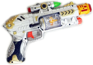 GENEXTONLINE Laser Sound Gun with IC Sound + Flashing Lights + Infrared ...