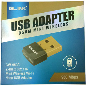 Glink Adapter 950 Mbps Mini WiFi Dongle Wireless 802.11 Network USB ...