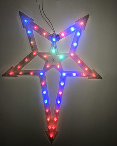 M-tech Flashing LED Star with Trans-corner Multicolour Hanging Star ...