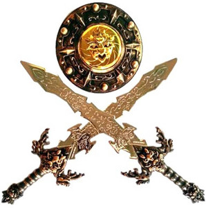 HALO NATION Kings Decorative Sword & Shield - Kids Warrior Set ...